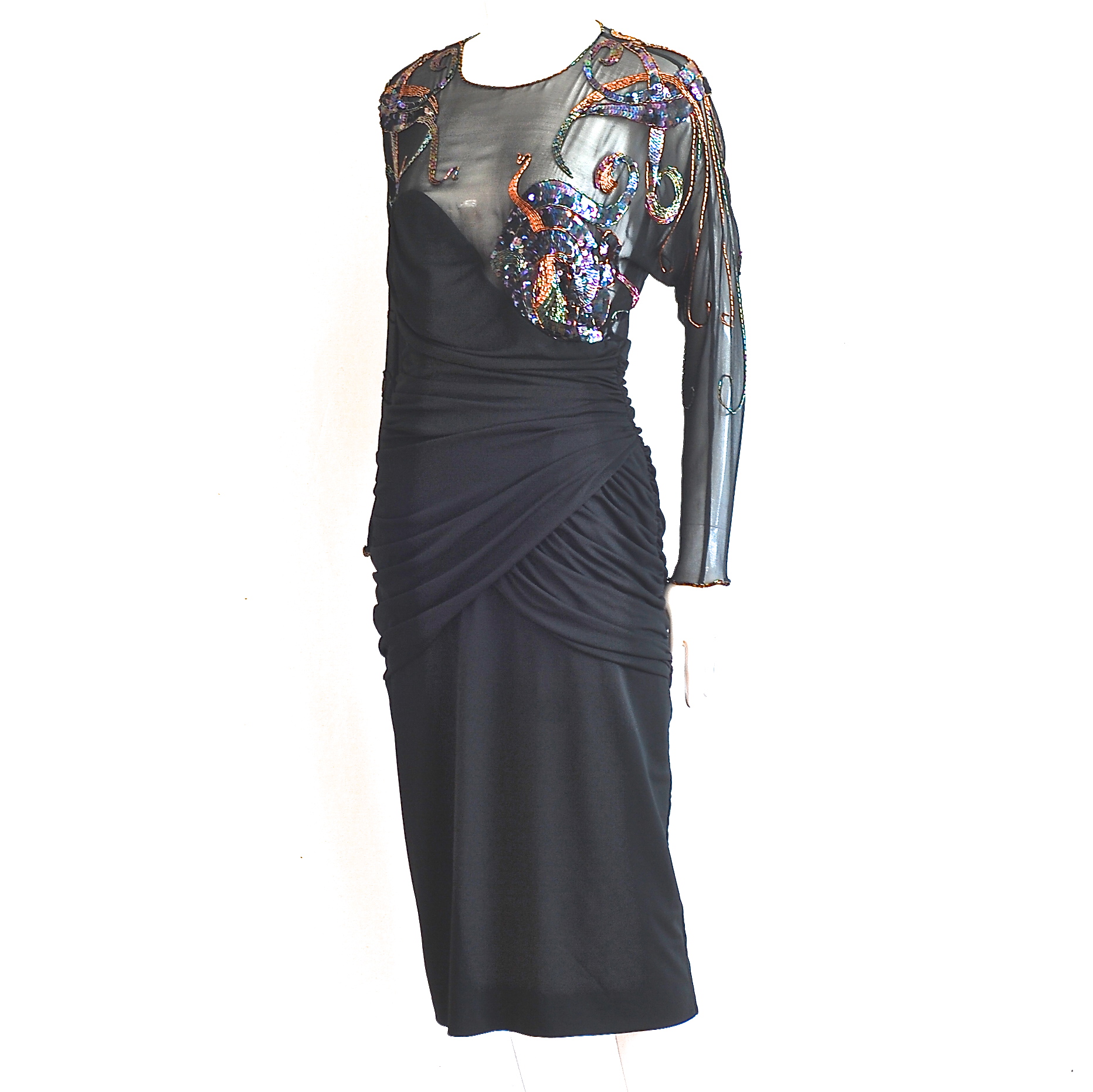 Casadei Beaded & Sequined Risque Evening Dress – Italy | QUIET WEST